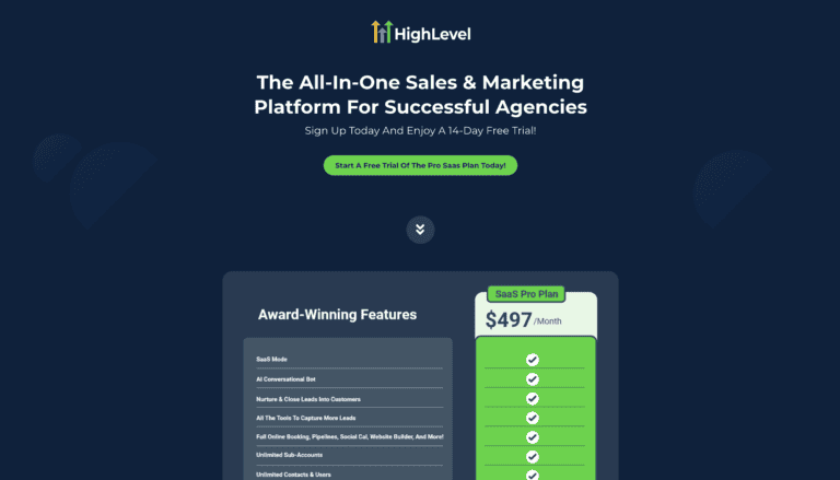 Go High Level Review | Pricing, Features, and Pros and Cons ...