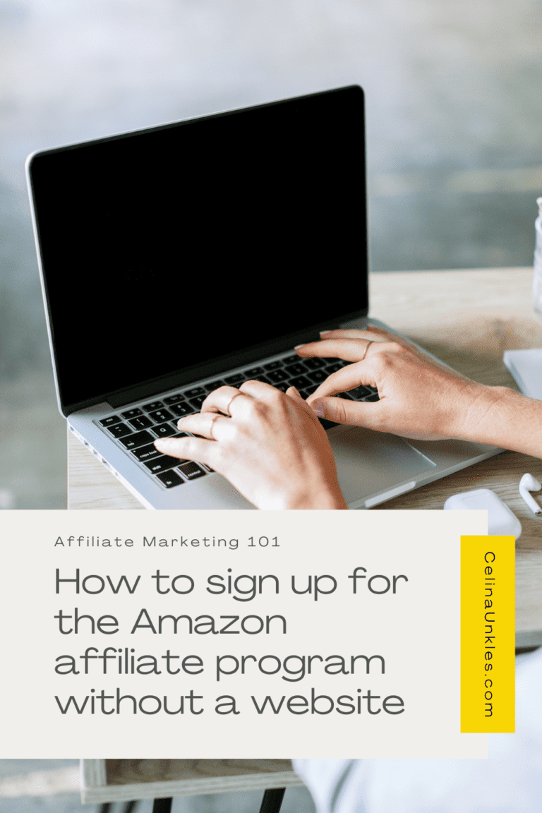 How to sign up for the Amazon affiliate program without a website ...